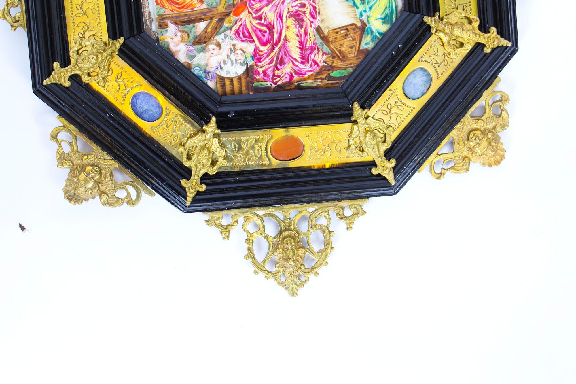 Antique Pair of Italian Framed Capodimonte Porcelain Plaques, 19th ...