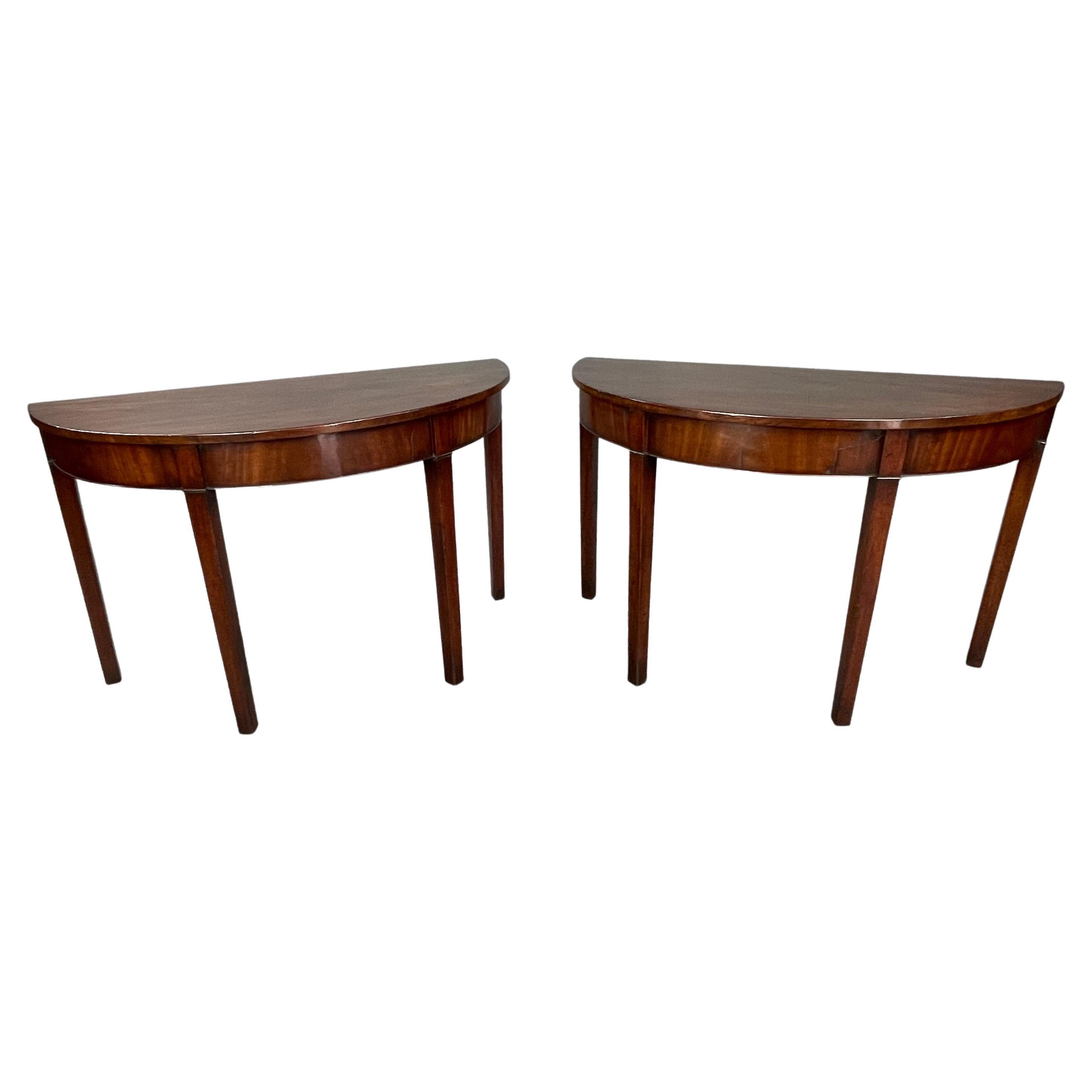 Antique pair of 18th century Georgian mahogany console tables For Sale ...