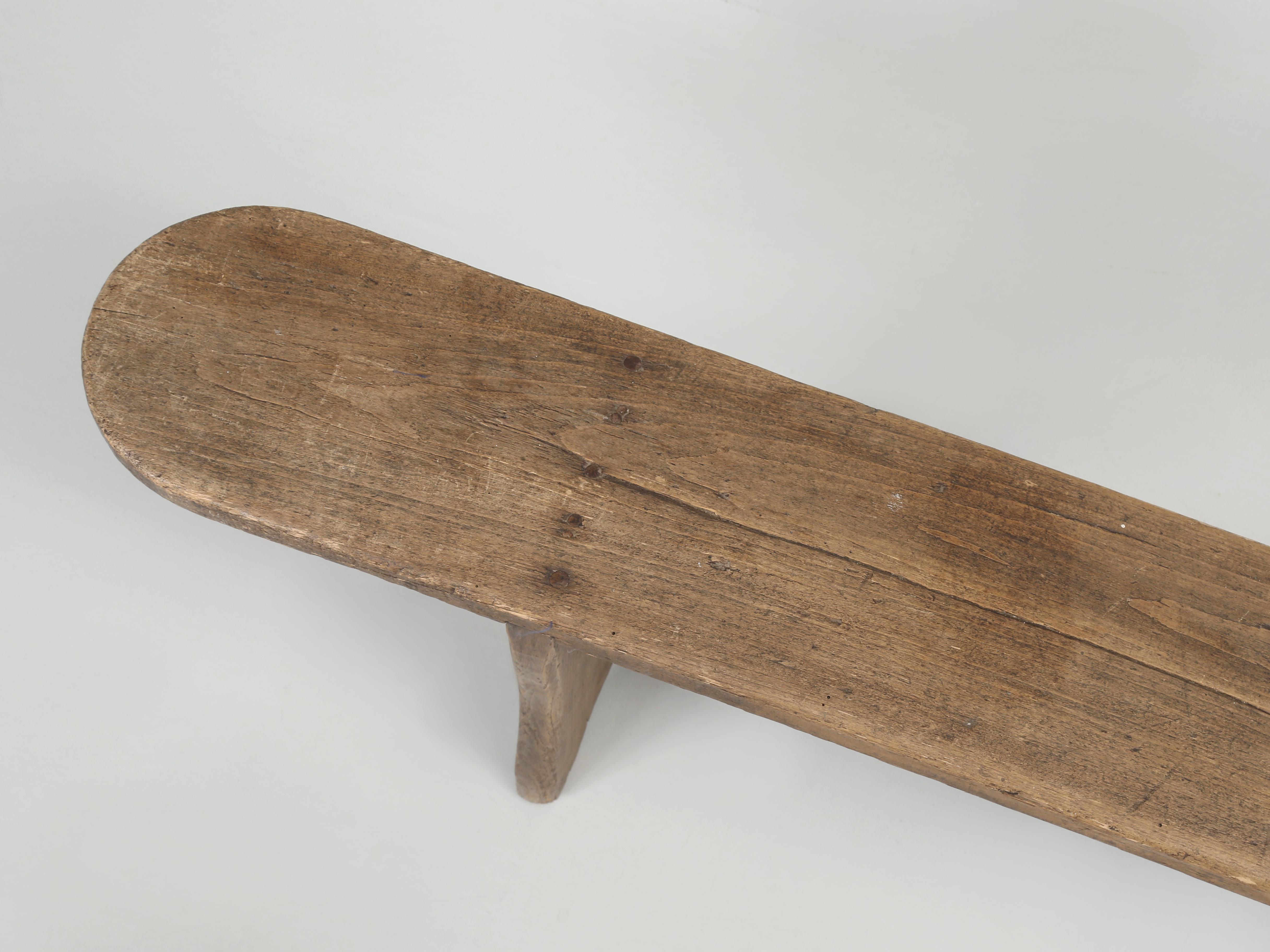 Antique Pair of French Farm House Table Benches in Oak Completely ...