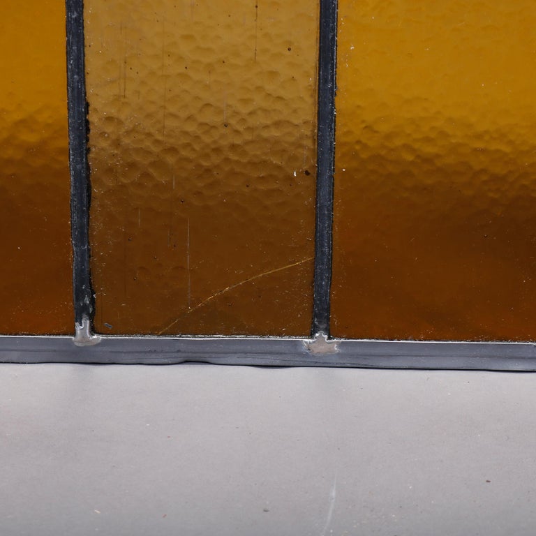 Antique Pair of Leaded Stained and Slag Glass Windows, 19th Century at ...