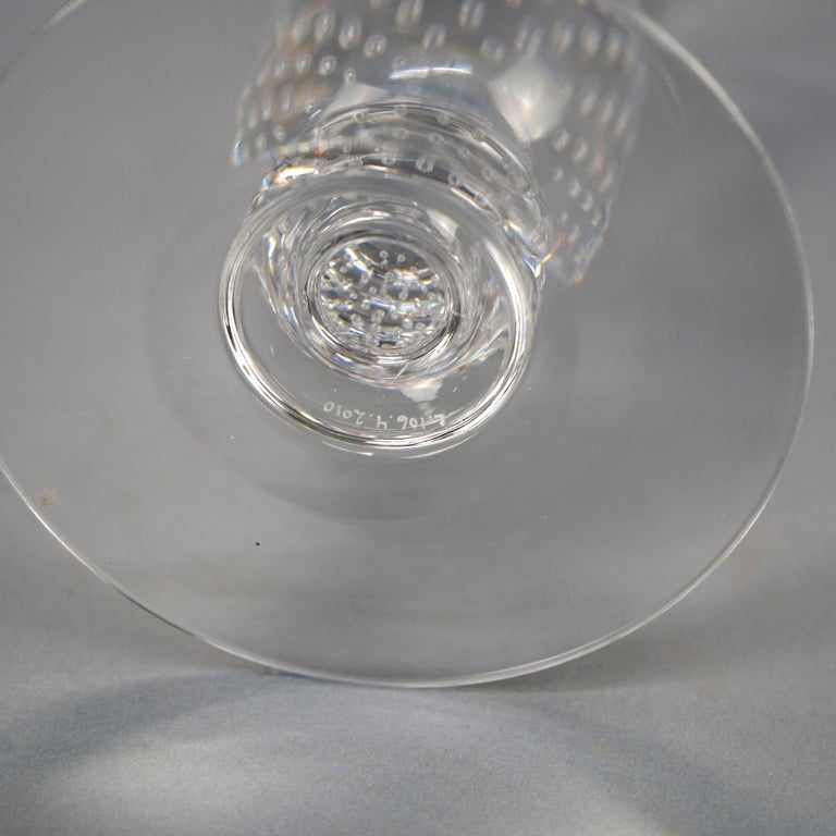 Antique Pair of Pairpoint Cut Glass Bubble Vases, Circa 1920 at 1stDibs