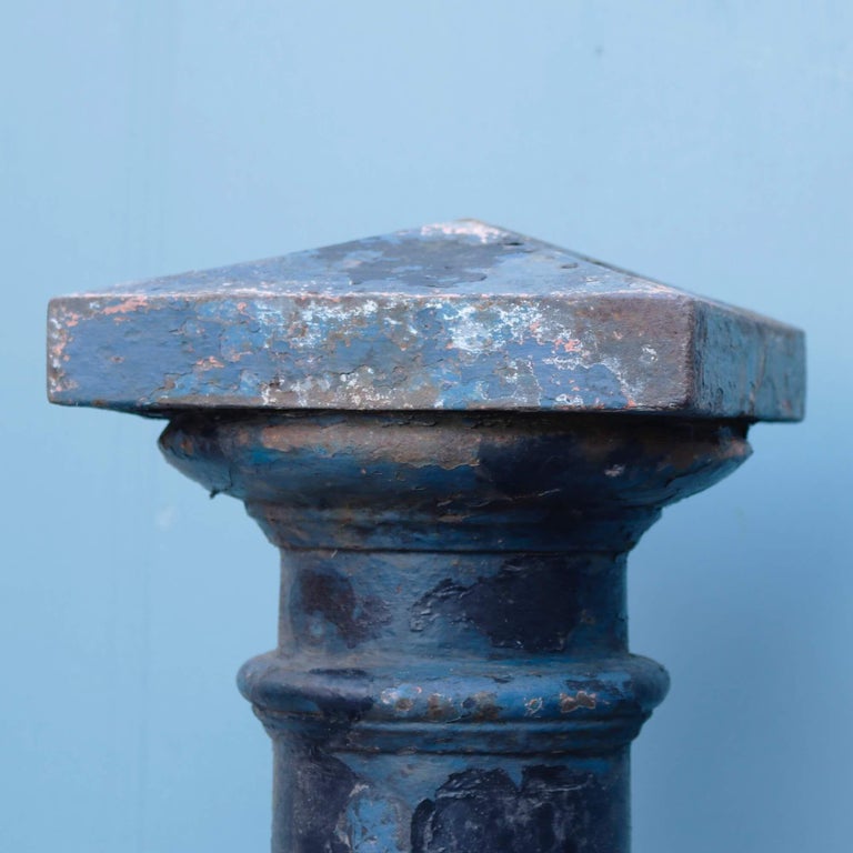 Antique Pair of Reclaimed Iron Gate Posts For Sale at 1stDibs