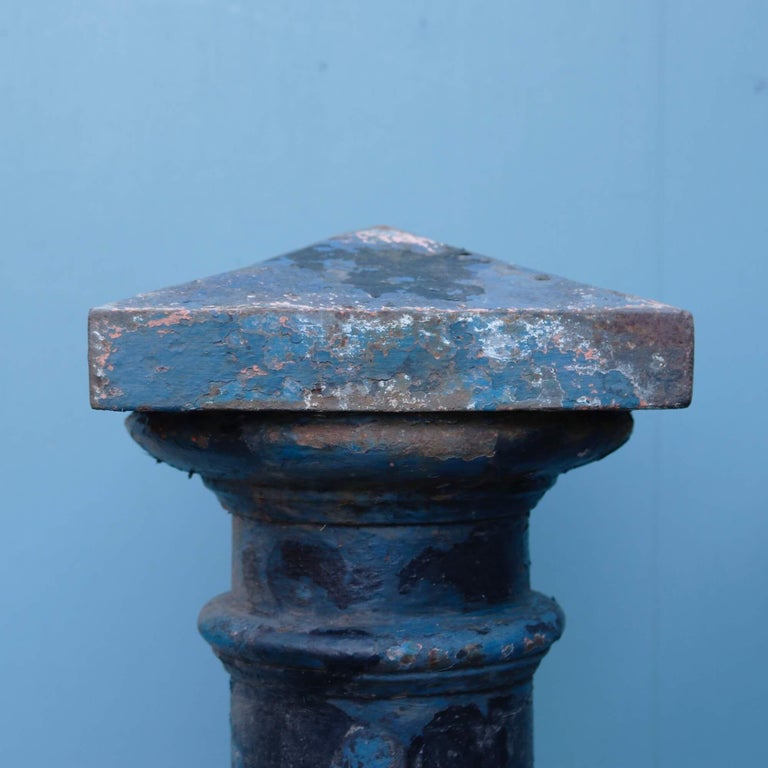 Antique Pair of Reclaimed Iron Gate Posts For Sale at 1stDibs