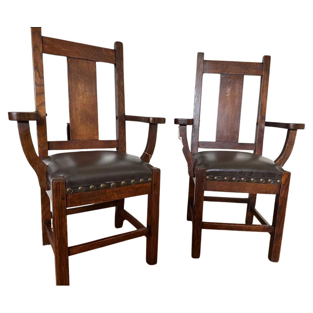 Antica coppia di reggilibri in rame martellato di Roycroft epoca ...