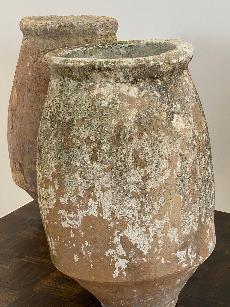 Antique Pair of Spanish Urns, Containers with Multi Colored Patina For ...