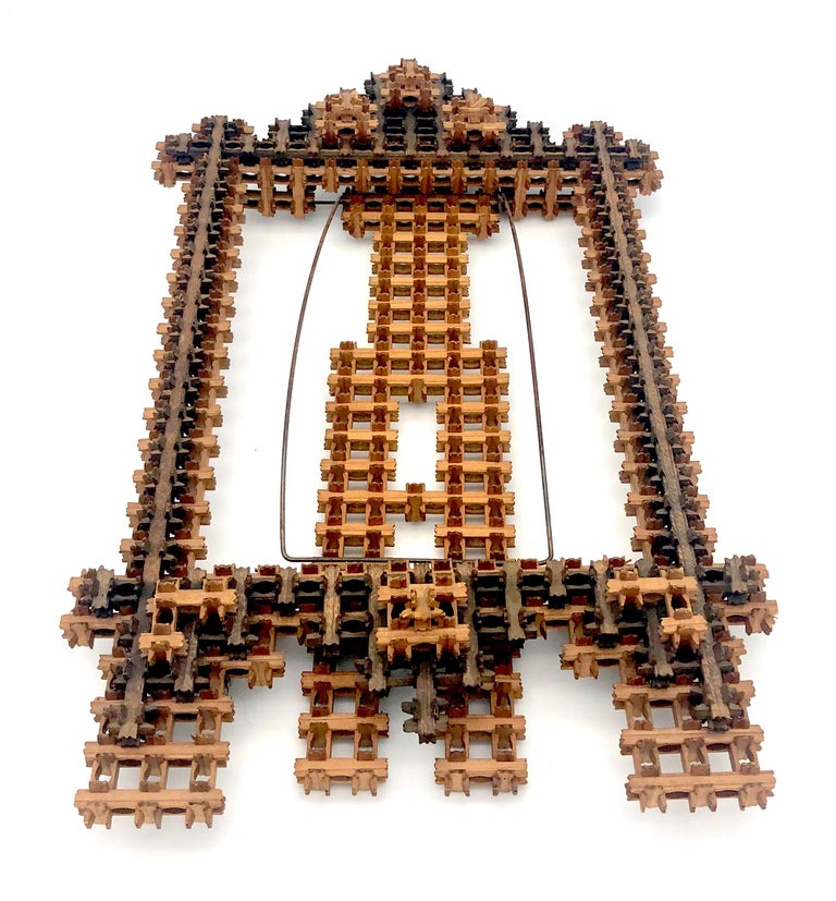 Antique Pair of Tramp Art Frames with Period Photographs For Sale at ...