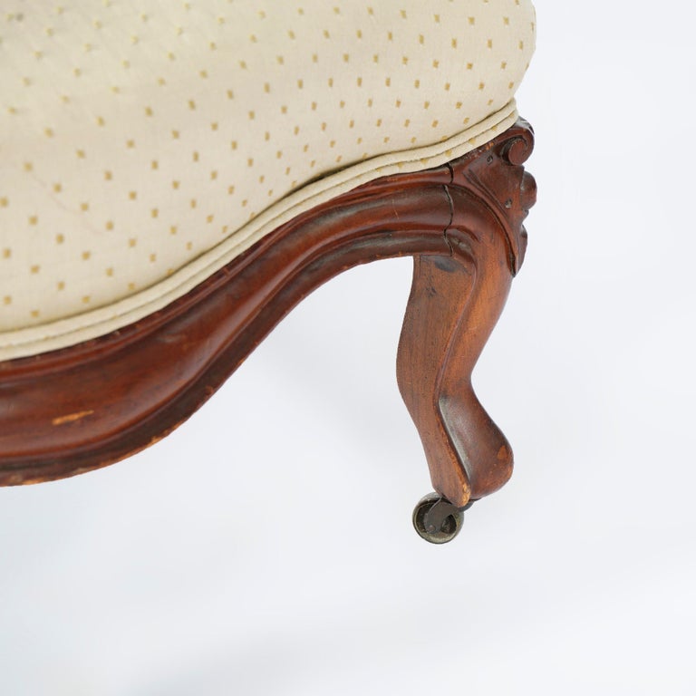 Antique Pair of Victorian Upholstered Walnut Parlor Chairs Circa 1890 ...