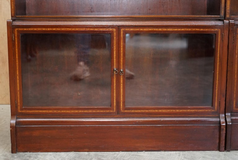 Antique Pair of William Baker Co Hardwood Satinwood and Walnut Legal ...