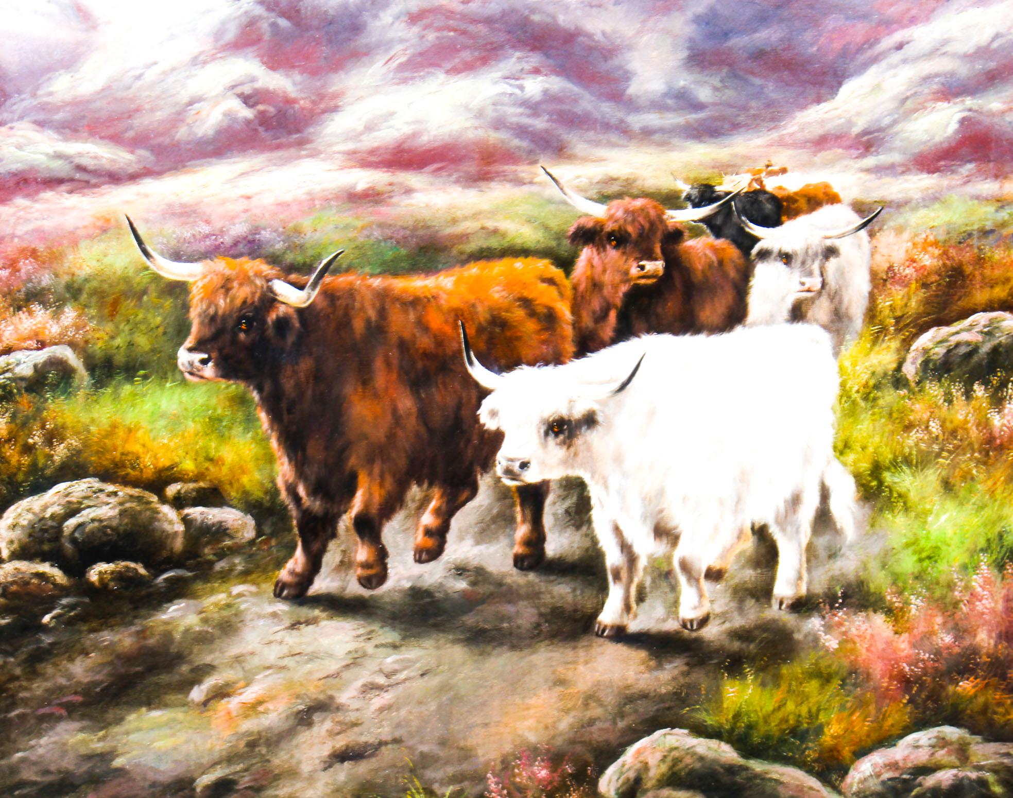 Antique Pair of Paintings of Scottish Country Scenes Frank Stafford ...