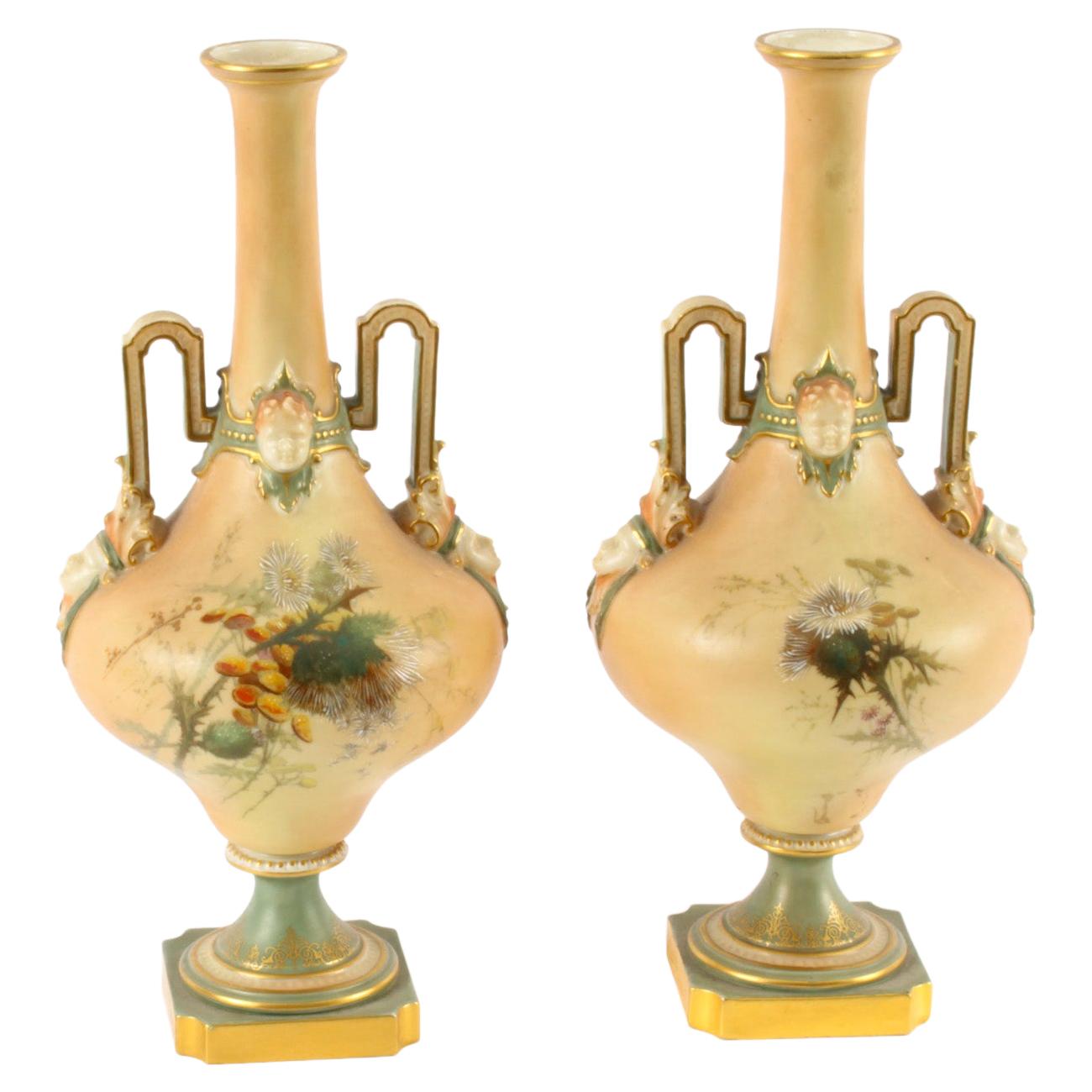 Antique Royal Worcester Porcelain Landscape Dish, 19th Century For Sale ...