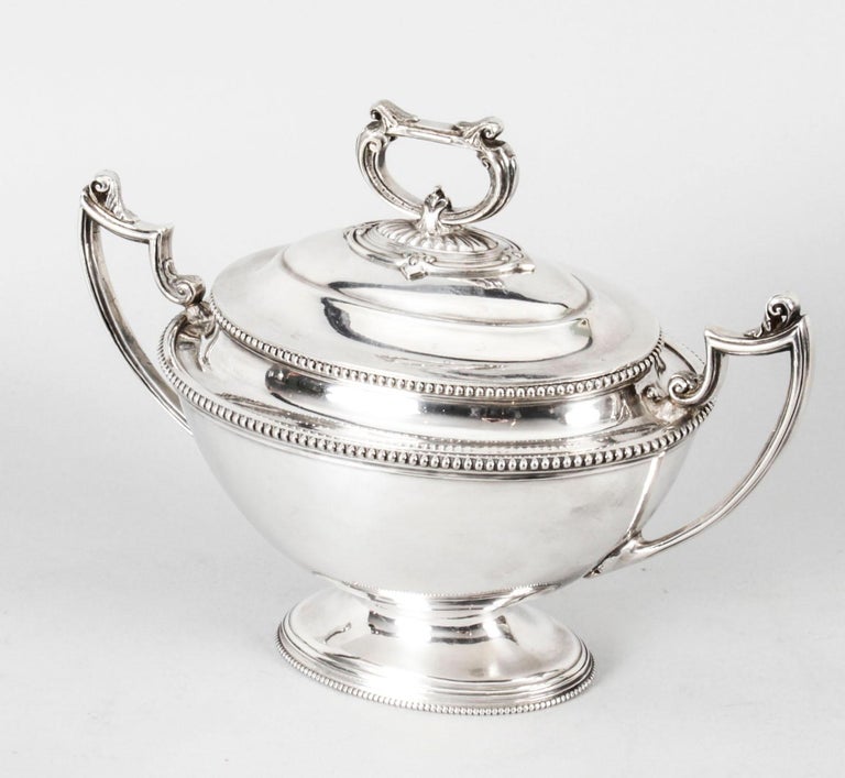 Antique Pair of Sauce Tureens Entree Dishes Henry Atkins, 19th Century ...