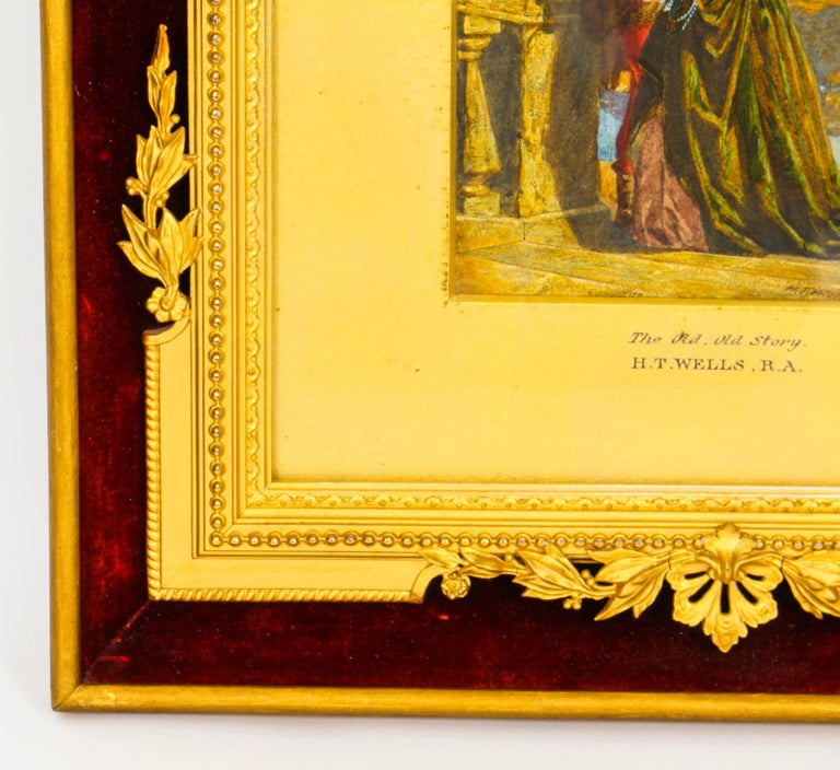 Antique Pair Water Colour Paintings by Henry Tanworth Wells 19th C at ...
