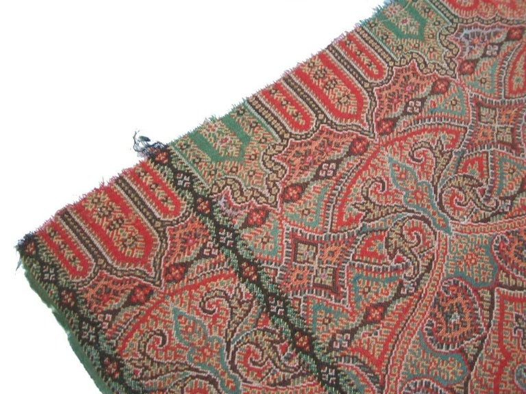 Antique Paisley Shawl, Fine Weave, Scotland. Circa 1850's For Sale at ...