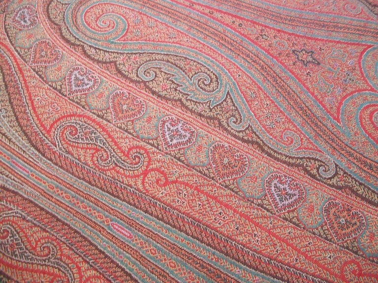 Antique Paisley Shawl, Fine Weave, Scotland. Circa 1850's For Sale at ...