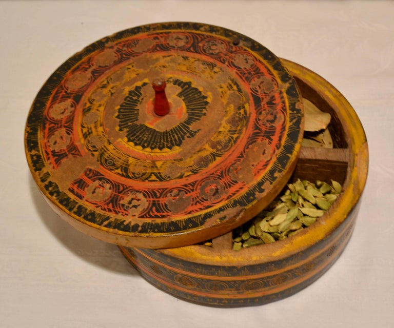 Antique Pakistani Tribal Spice Box at 1stDibs | antique spice box ...