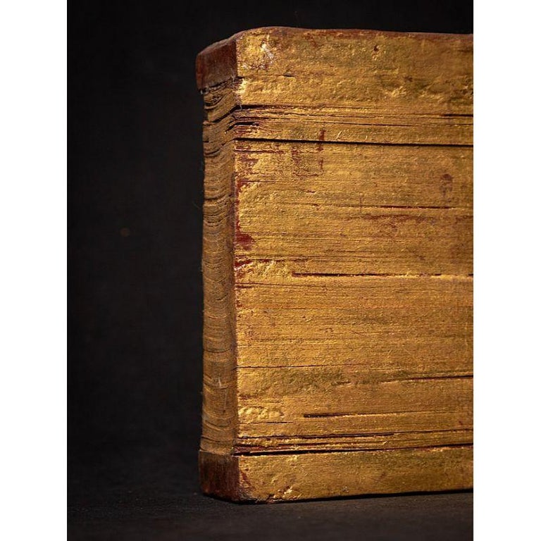 Antique Palm Leave Manuscript Book from Burma For Sale at 1stDibs
