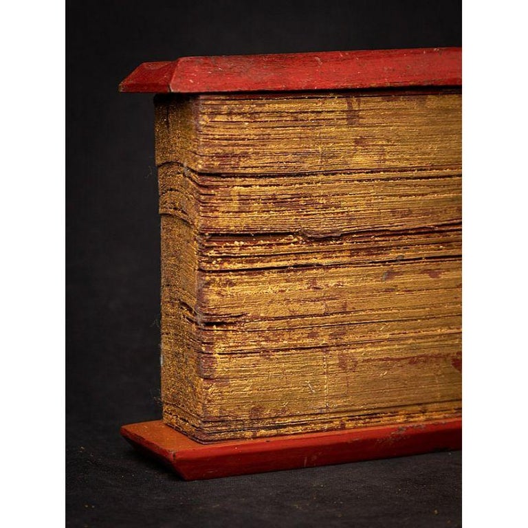 Antique Palm Leave Manuscript Book from, Burma For Sale at 1stDibs