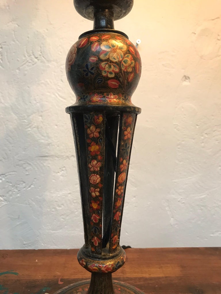 Antique Papier-mâché Gypsy Table Lamp at 1stDibs