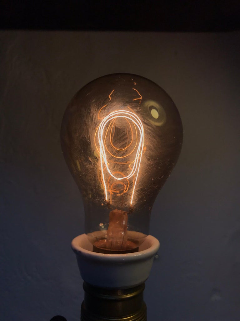 Antique Papier-mâché Gypsy Table Lamp at 1stDibs