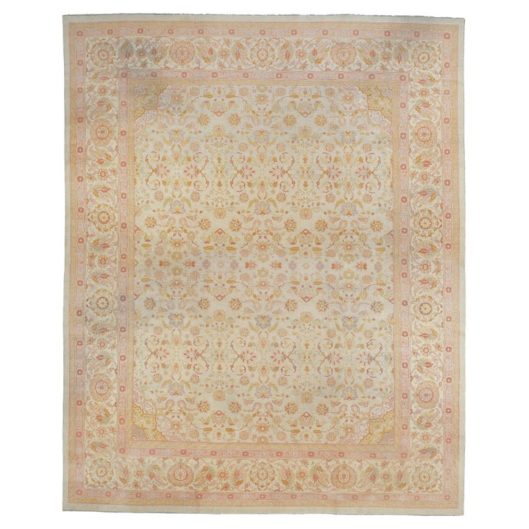 Antique Pastel Coloured Room Size All-Over Design Amritsar Indian ...