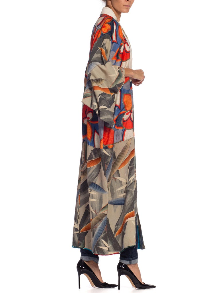 Antique Patchwork Kimono with Gold and Silver Metallic Embroidery at ...