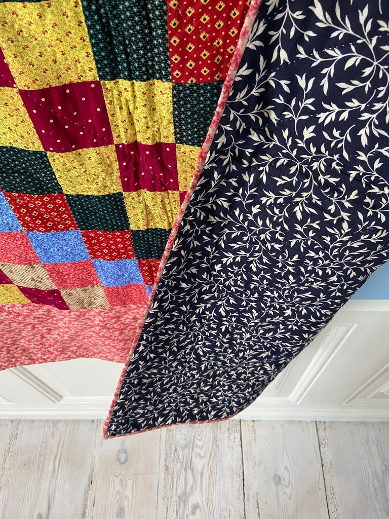 Antique Patchwork “Philadelphia Pavement Variation” Cotton Quilt, USA ...