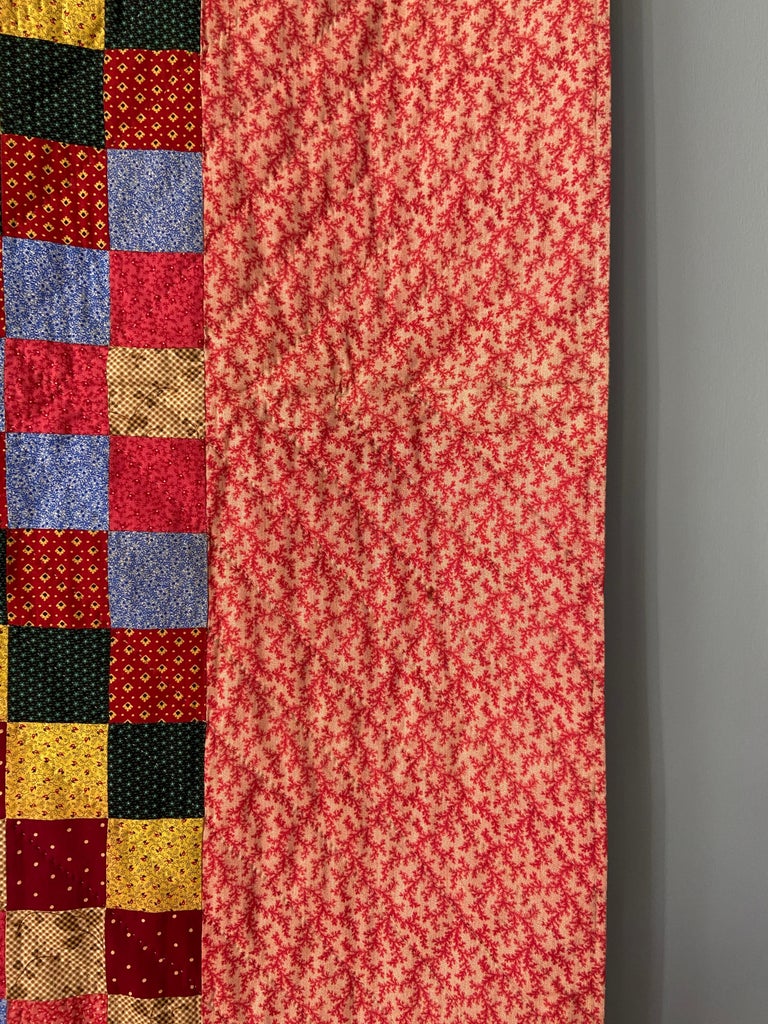 Antique Patchwork “Philadelphia Pavement Variation” Cotton Quilt, USA ...