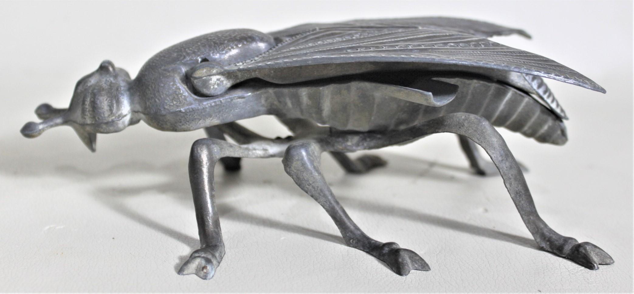 Antique Brass Patinated Cast Metal Figural Wasp or Hornet Insect ...