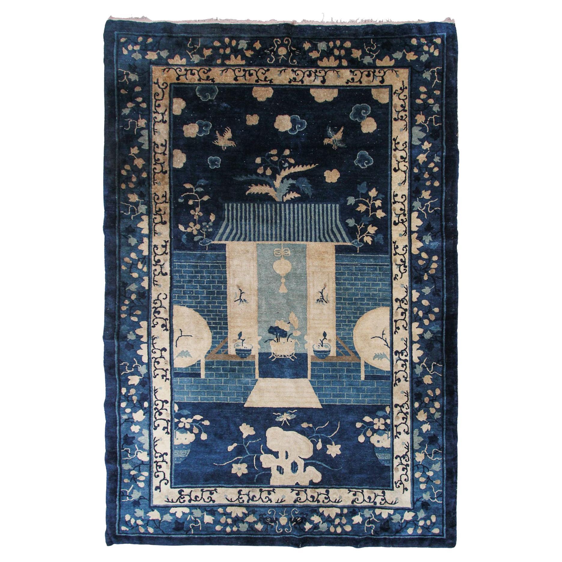 Antique Art Deco Chinese Rug Antique Chinese Rug Antique Art Deco ...