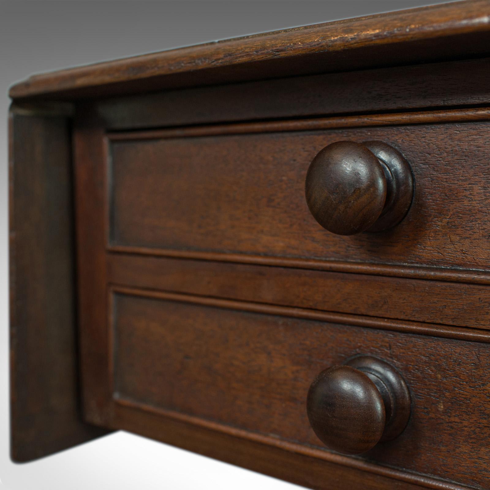 Antique Pembroke Work Table, English, Victorian, Flame Mahogany, Drop ...