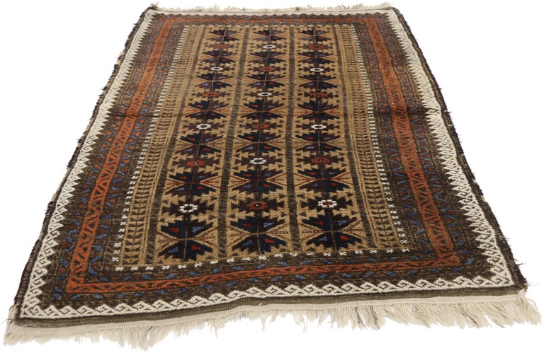 Antique Persian Arab Baluch Tree of Life Rug, Tribal Style Entry or ...