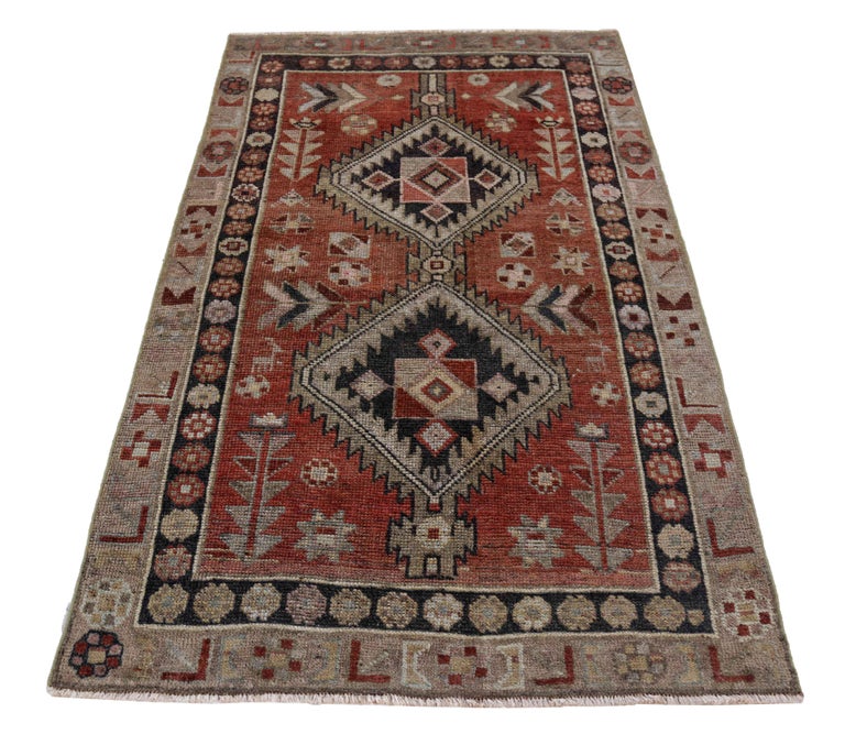 Antique Persian Area Rug Azerbaijan Design For Sale at 1stDibs
