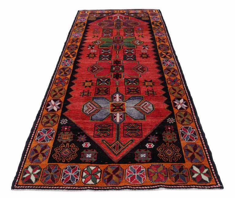 Antique Persian Area Rug Azerbaijan Design For Sale at 1stDibs