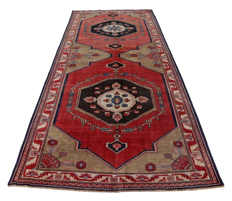 Antique Persian Area Rug Azerbaijan Design For Sale at 1stDibs