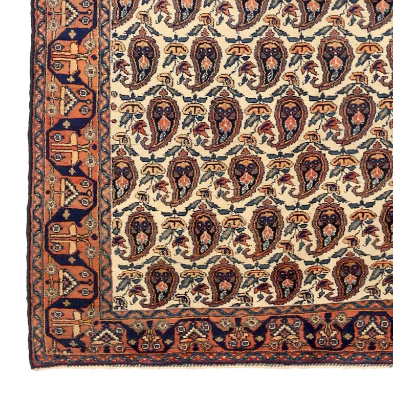 Antique Persian Area Rug Isfahan Design For Sale at 1stDibs