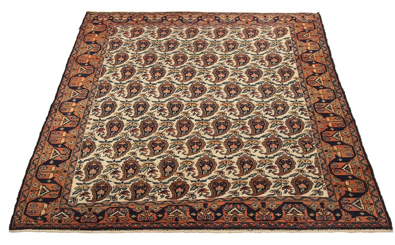 Antique Persian Area Rug Isfahan Design For Sale at 1stDibs