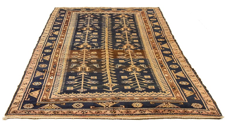 Antique Persian Area Rug Kolyai Design For Sale at 1stDibs