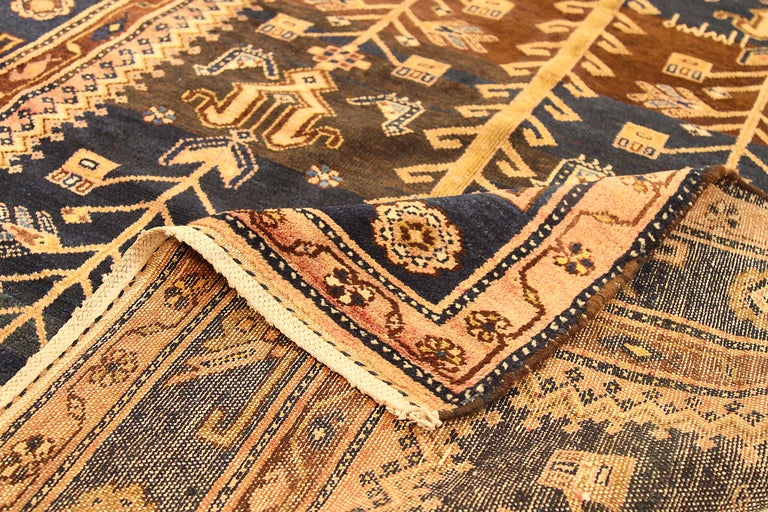 Antique Persian Area Rug Kolyai Design For Sale at 1stDibs