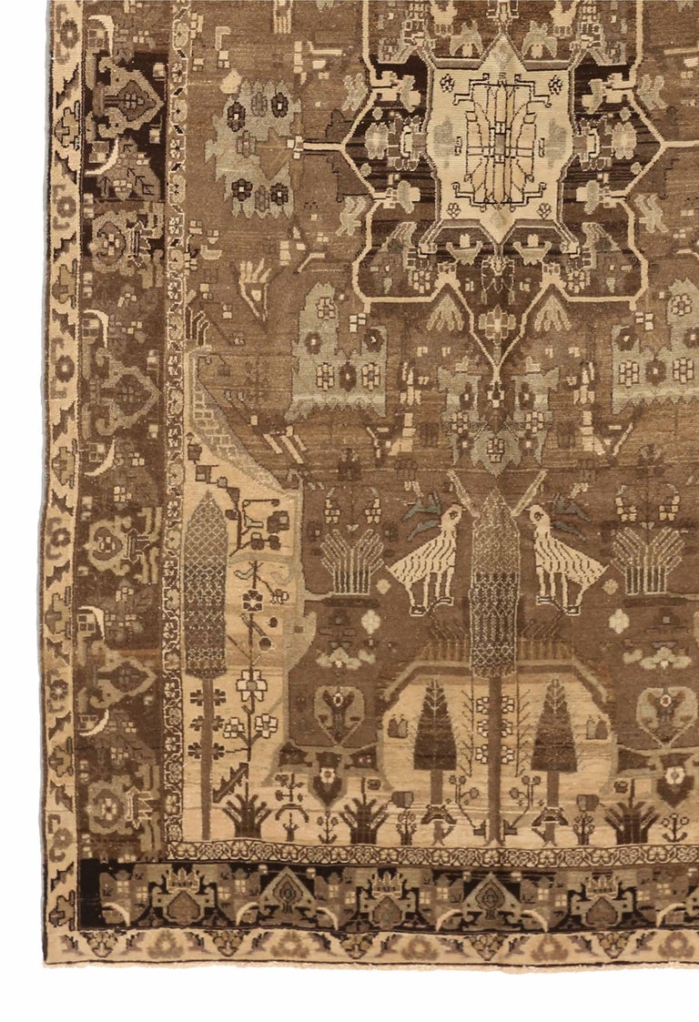 Antique Persian Area Rug Kolyai Design For Sale at 1stDibs