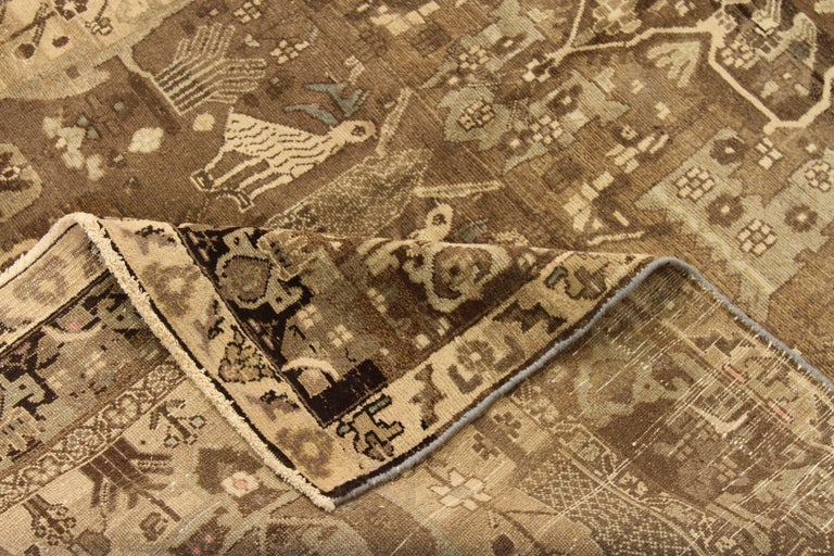 Antique Persian Area Rug Kolyai Design For Sale at 1stDibs