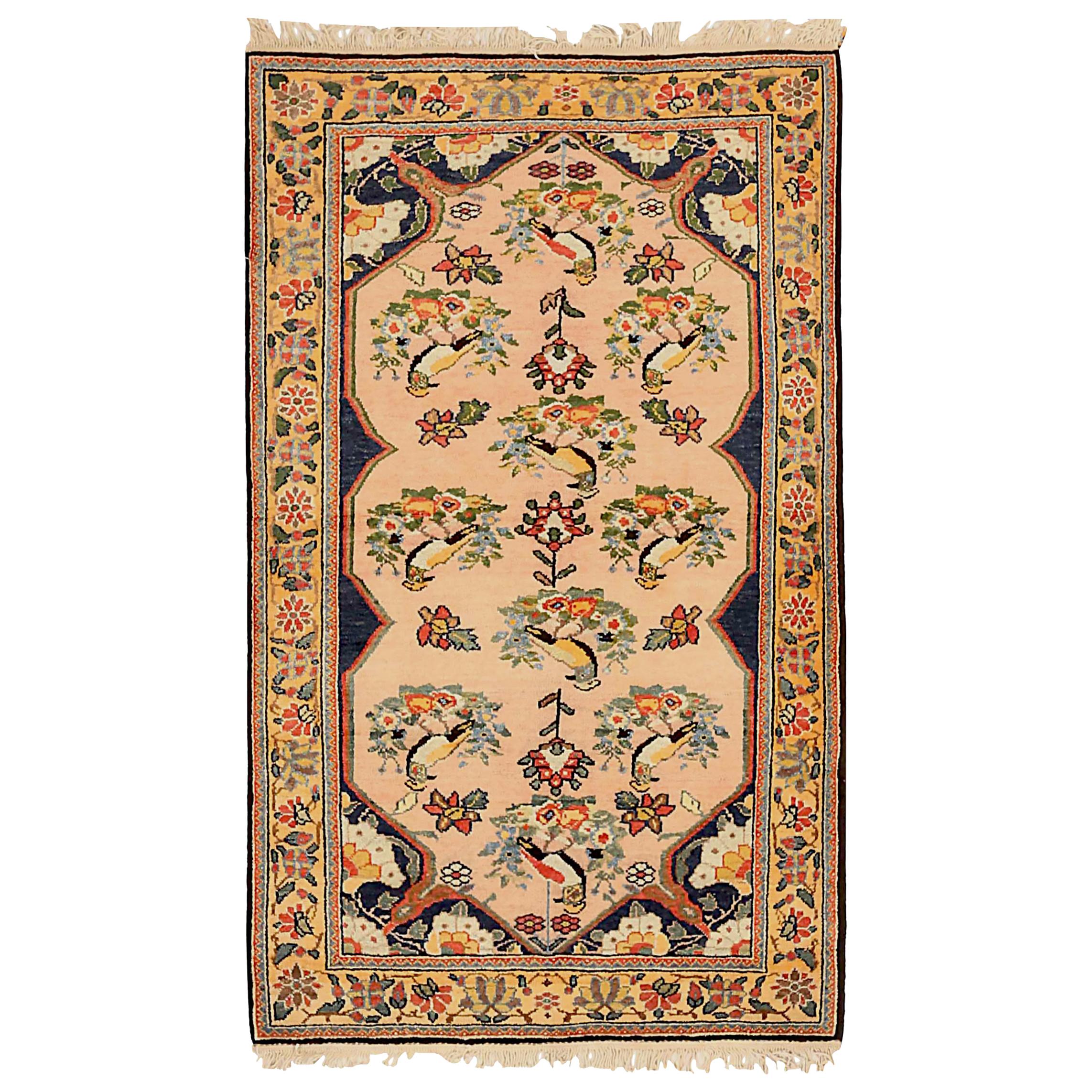 Antique Persian Area Rug Malayer Design For Sale at 1stDibs