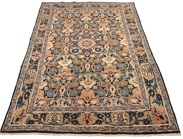 Antique Persian Area Rug Semnan Design, Size: 4'2" x 6'9" For Sale at ...