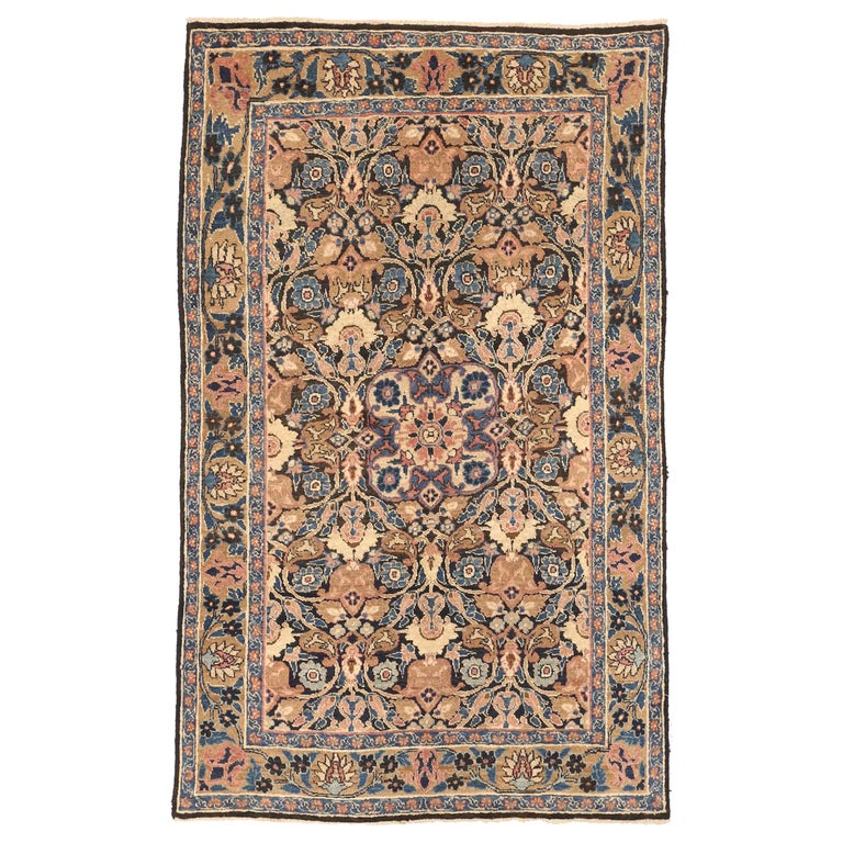 Antique Persian Area Rug Semnan Design, Size: 4'2" x 6'9" For Sale at ...