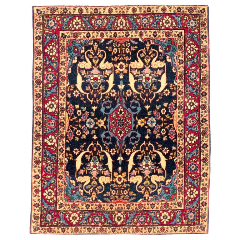 Antique Persian Area Rug Tehran Design For Sale at 1stDibs