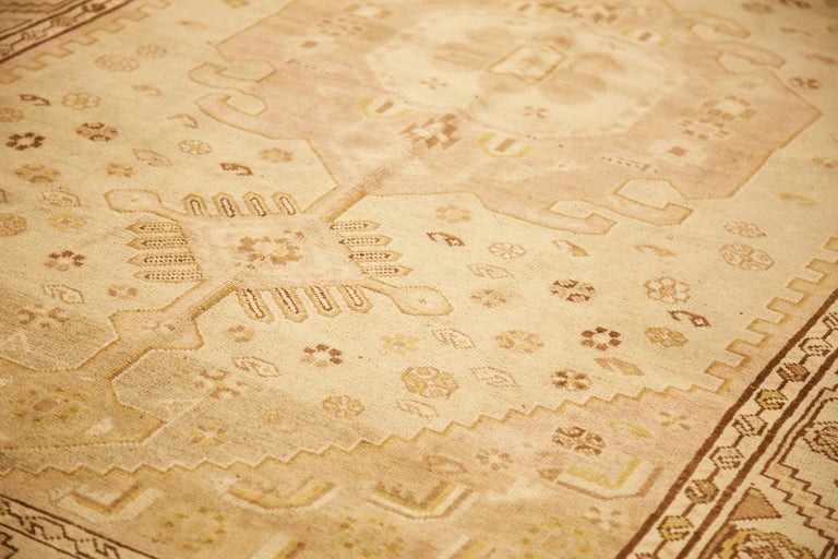 Antique Persian Azerbaijan Rug with Brown and Pink Tribal Details For ...