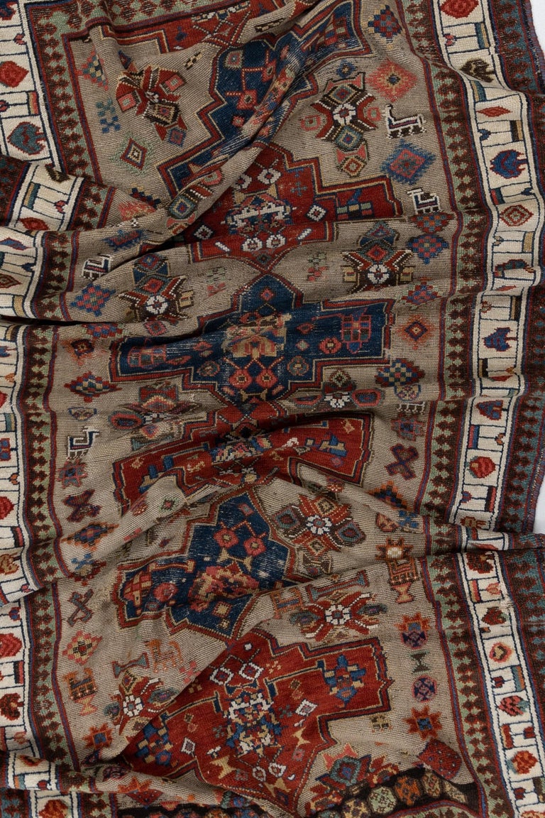 Antique Persian Bakhshayesh Runner Rug For Sale at 1stDibs