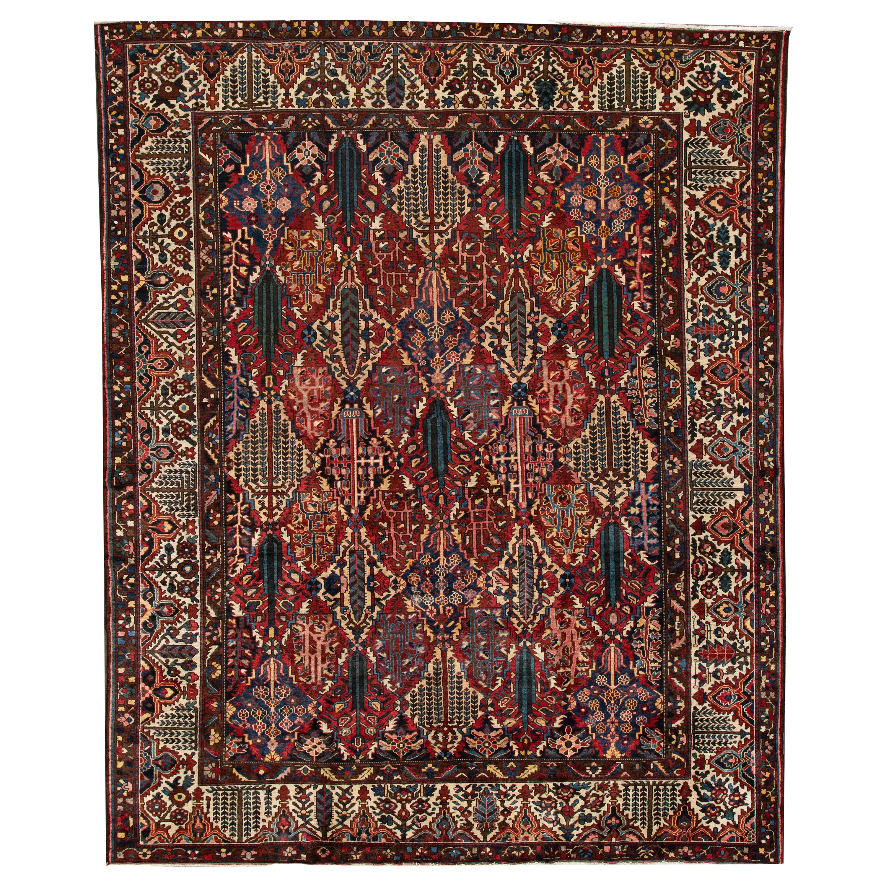 Maroon Rug - 35 For Sale on 1stDibs | maroon rugs, maroon and gold rug ...