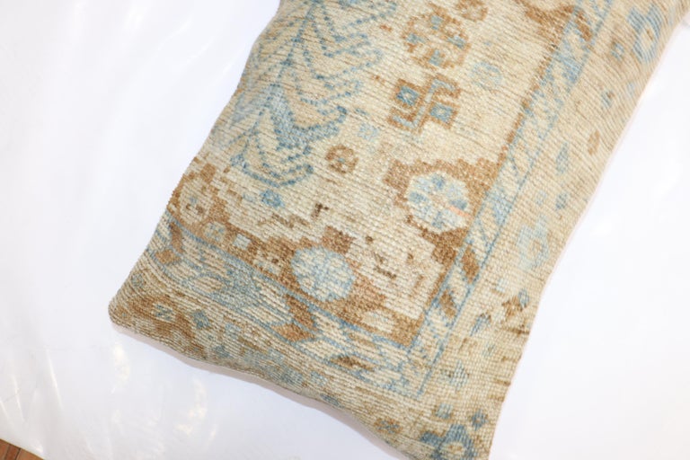 Antique Persian Bakshaish Rug Pillow For Sale at 1stDibs