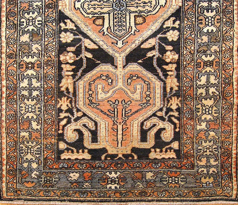 Antique Persian Baktiari Oriental Rug, in Small Size, w/ Central ...