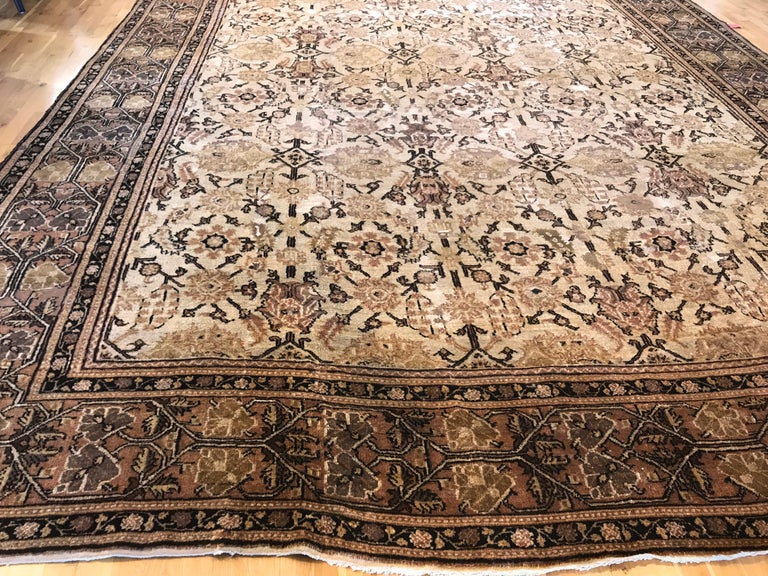 Antique Persian Bashir Rug For Sale at 1stDibs